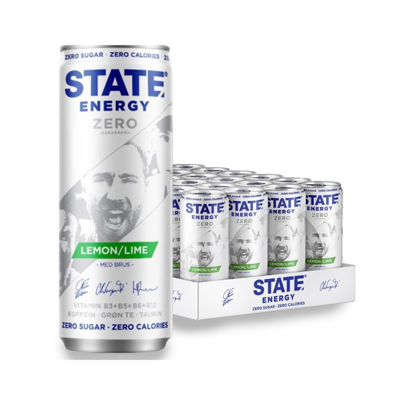 State Energy Lemon & Lime Zero (24 x 330ml) » Protein Giganten