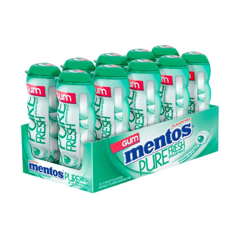 Mentos Pure Fresh Sugarfree - Spearmint (10 x 30g) » Protein Giganten