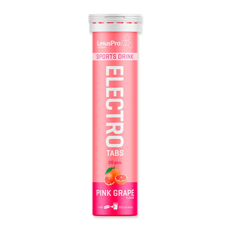 LinusPro Elektrolyt Tabs Pink Grape (80g) » ProteinGiganten
